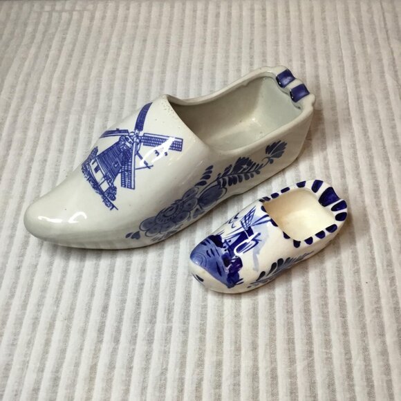 Dutch Delft Holland | Dining | Vtg Dutch Delft Holland Ash Tray Shoes ...